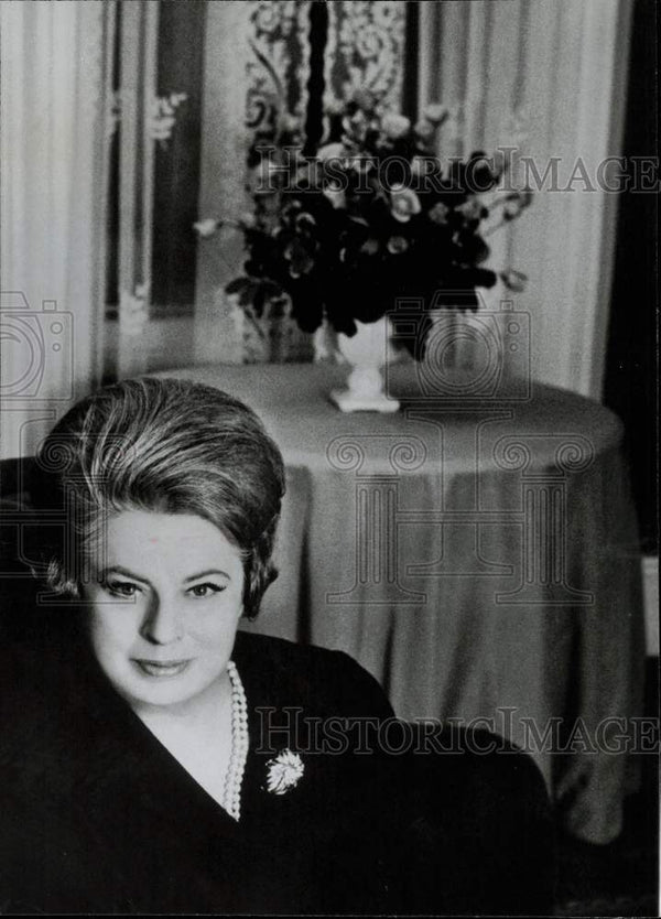 1969 Press Photo Amy Vanderbilt - hpp04714 - Historic Images