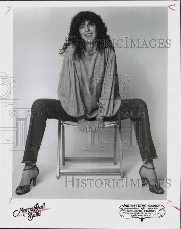 1984 Press Photo Marcia Ball Band - hpp07112 - Historic Images