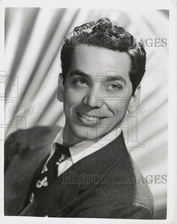 1956 Press Photo Singer John Conte hosts his own musical variety show ...
