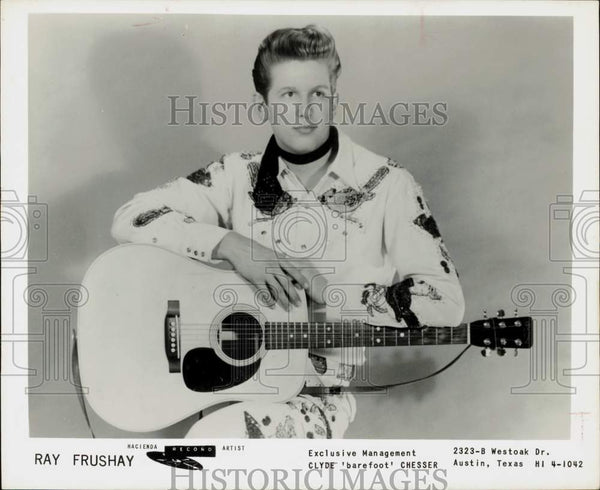 1963 Press Photo Country Singer Ray Frushay - hpp21904 - Historic Images