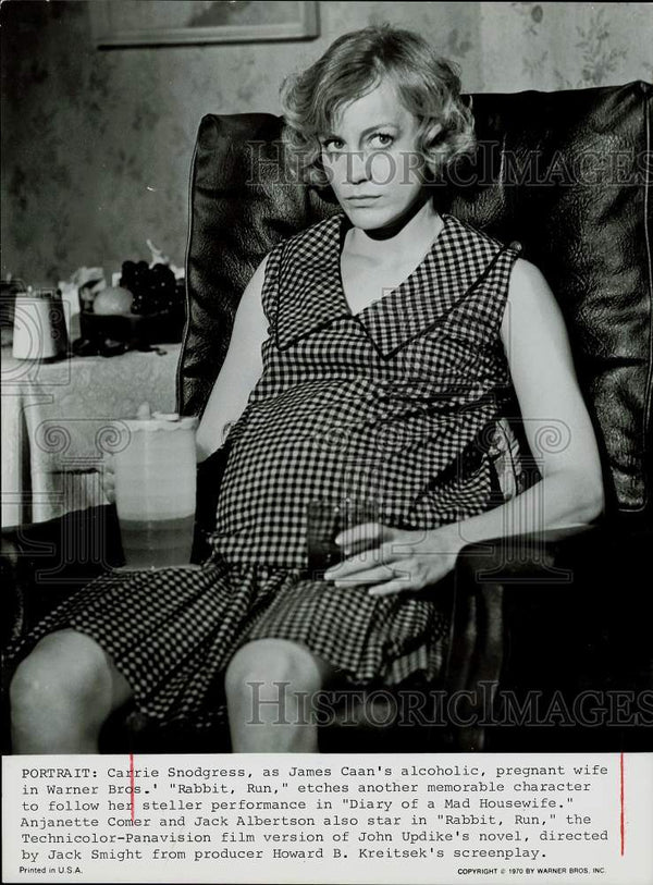 1970 Press Photo Actress Carrie Snodgress in "Rabbit, Run" Movie ...