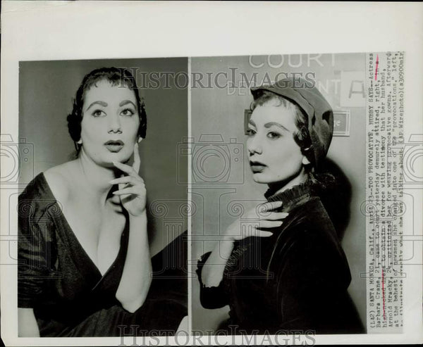 1957 Press Photo Actress Barbara Crane in Divorce Court, Santa Monica ...