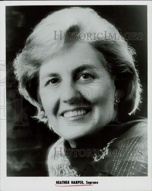 1982 Press Photo Soprano Heather Harper - hpp25796 - Historic Images