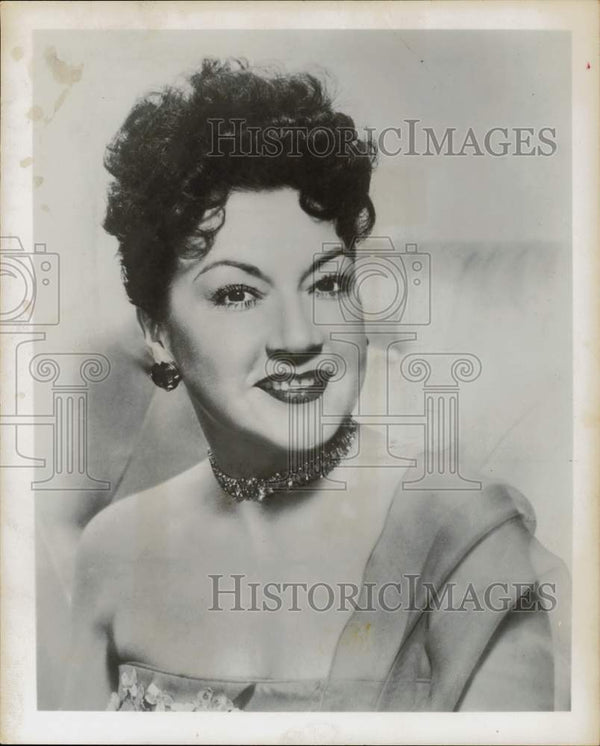 1956 Press Photo Singer and Actress Ethel Merman - hpp26119 - Historic ...