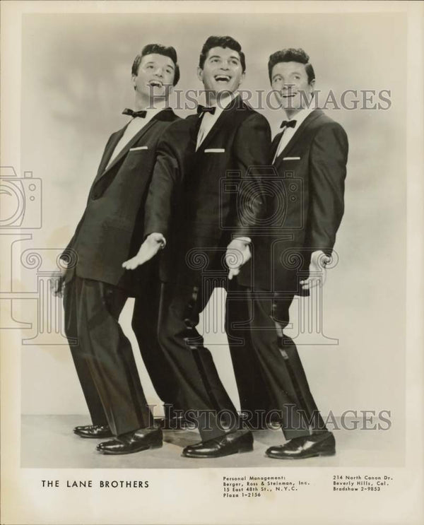 1959 Press Photo The Lane Brothers, singing group - hpp26828 - Historic ...