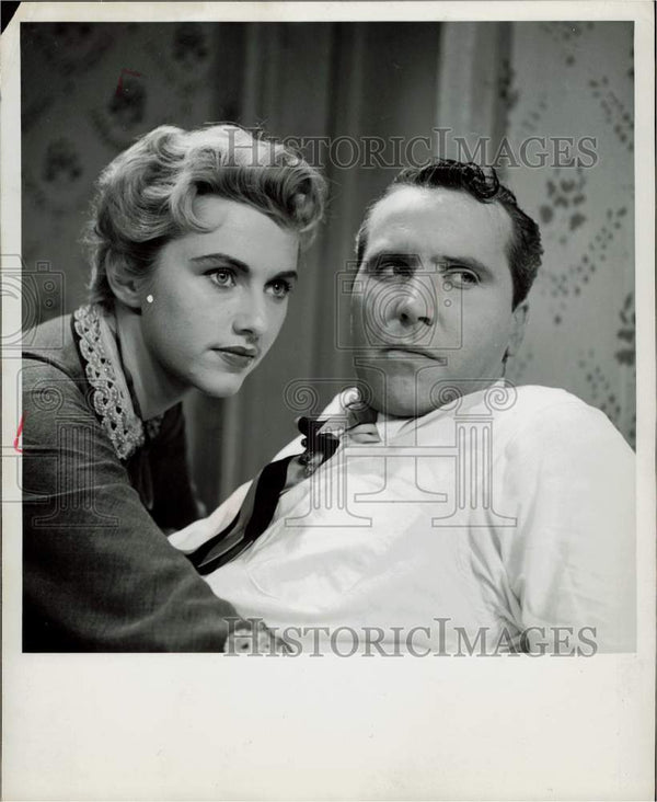 1955 Press Photo TV Star Mary Fickett & Male Co-Star - hpp27521 ...