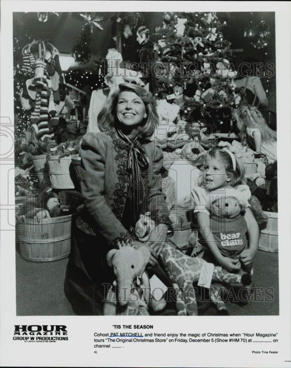 Press Photo Co-Host Pat Mitchell at Christmas Store on "Hour Magazine ...
