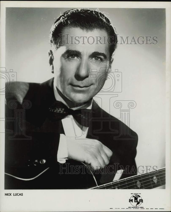 1957 Press Photo Nick Lucas, Singer-Guitarist - hpp29619 - Historic Images