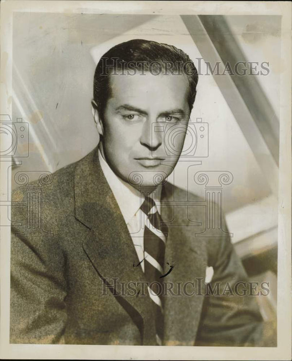 1959 Press Photo Actor Ray Milland in "The Family Hour of Stars ...