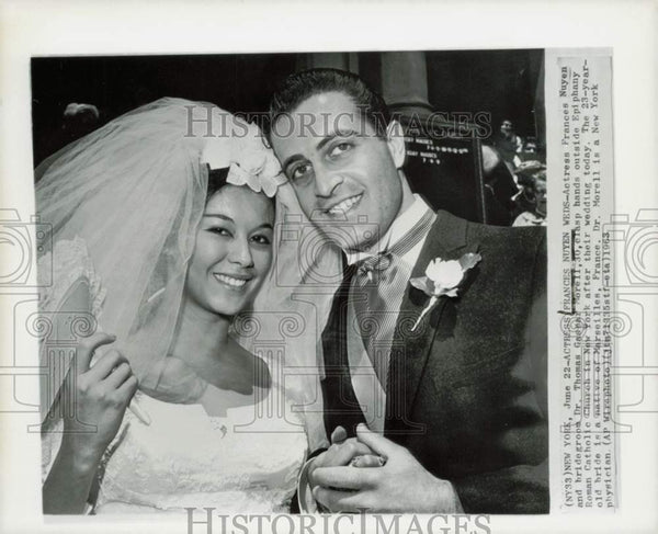 1963 Press Photo Frances Nuyen & Dr. Thomas Gaspar Morell Marry in New ...