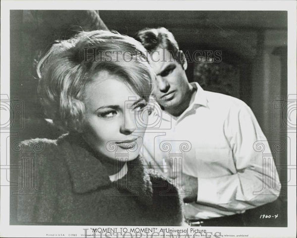 1965 Press Photo Jean Seberg & Sean Garrison in a scene from "Moment to ...