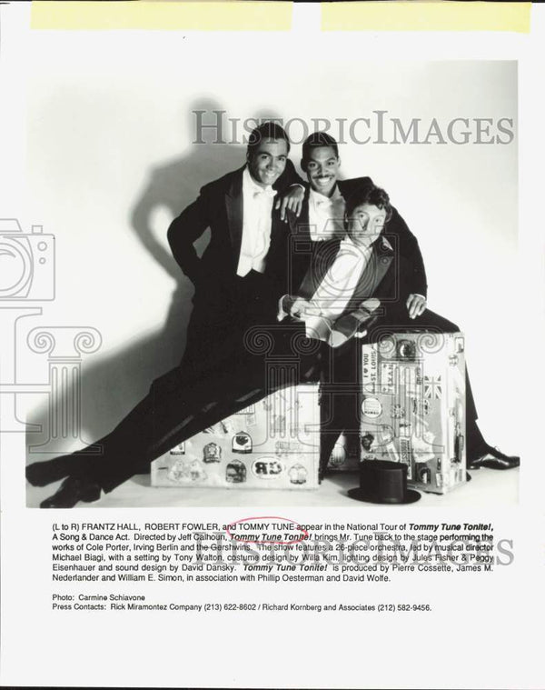 1993 Press Photo Stars of "Tommy Tune Tonite!, A Song & Dance Act ...