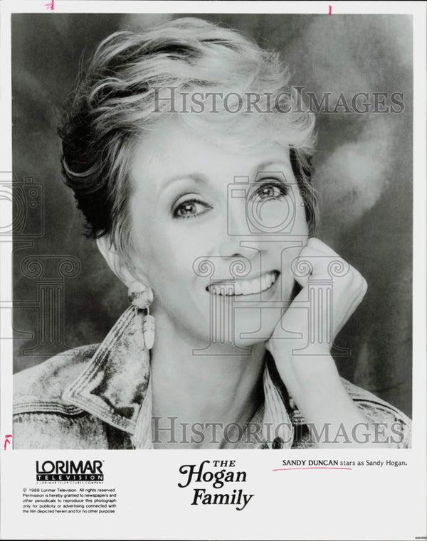 1988 Press Photo Sandy Duncan Stars as Sandy Hogan in "The Hogan Family ...