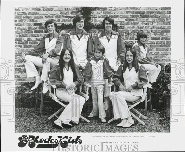 1972 Press Photo The Rhodes Kids, "America's #1 Musical Family ...