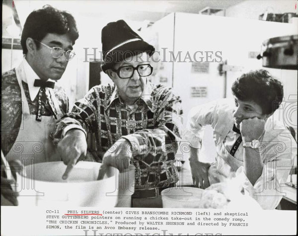 1977 Press Photo Actor Phil Silvers & Co-Stars in "The Chicken ...