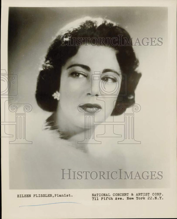 1961 Press Photo Eileen Flissler, Pianist - hpp42606 - Historic Images