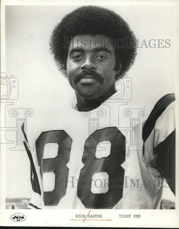 1974 Press Photo New York Jets football player Rich Caster. - hps02460 ...