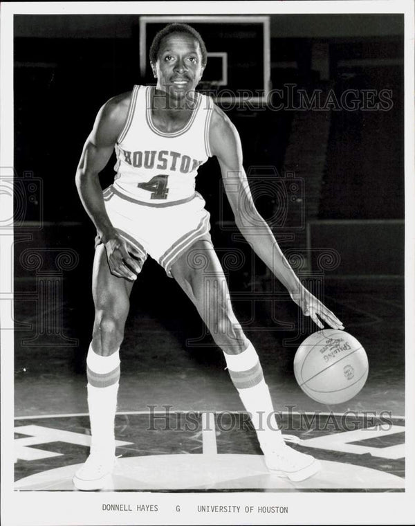 1973 Press Photo University of Houston Basketball Player Donnell Hayes ...