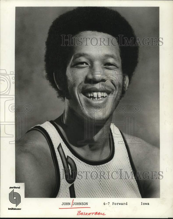 1976 Press Photo Portland Trail Blazers Basketball Player John Johnson ...