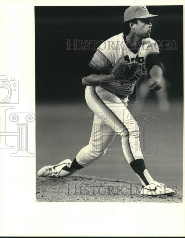 1982 Press Photo Houston Astros baseball pitcher Bob Knepper in action ...