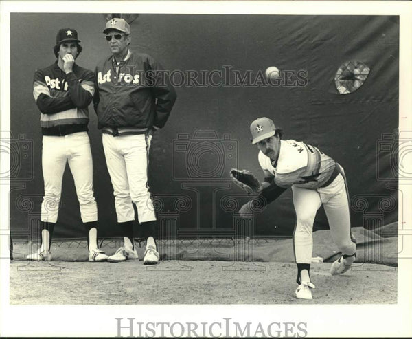 1981 Press Photo Houston Astros Joe Sambito, Mel Wright & Bob Knepper ...