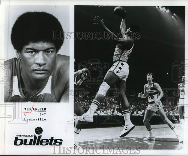 1978 Press Photo Wes Unseld, Louisville, Washington Bullets Basketball ...