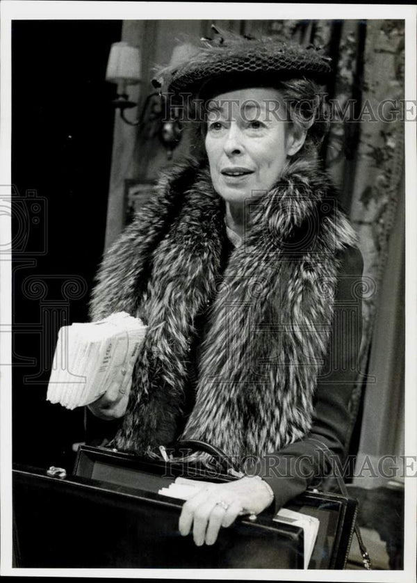 1976 Press Photo Actress Eileen Heckart portrays Eleanor Roosevelt in ...