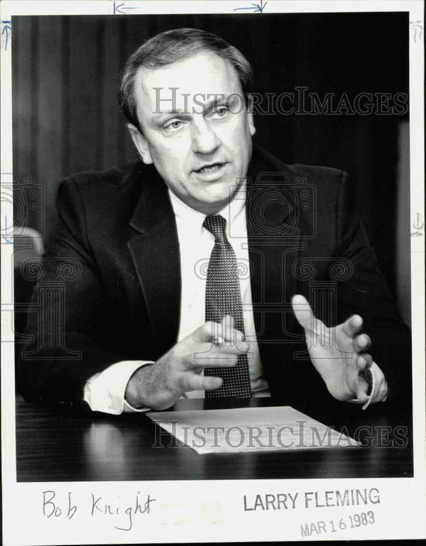 1983 Press Photo Former Wichita mayor, Bob Knight - lra32902 - Historic ...