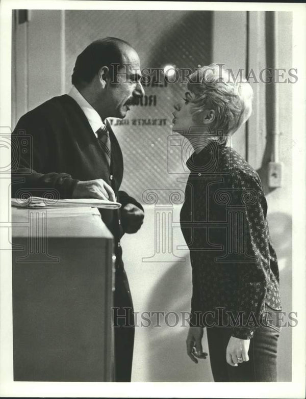 1970 Press Photo Herschel Bernardi, Shirley Jones in movie of the week ...