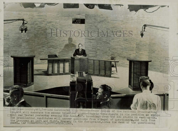 1960 Press Photo Frank McGhee of NBC will moderate Nixon-Kennedy debate ...