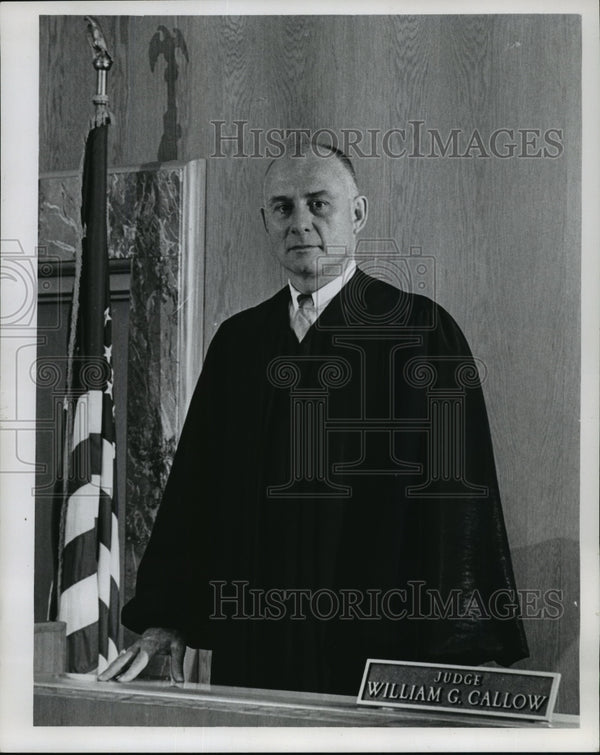 1966 Press Photo Judge William G Callow, Every player is a victim ...