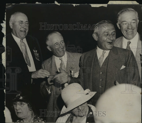 1932 Press Photo Frank Sisson, Frank R. Bentley, Walter J. Kohler ...