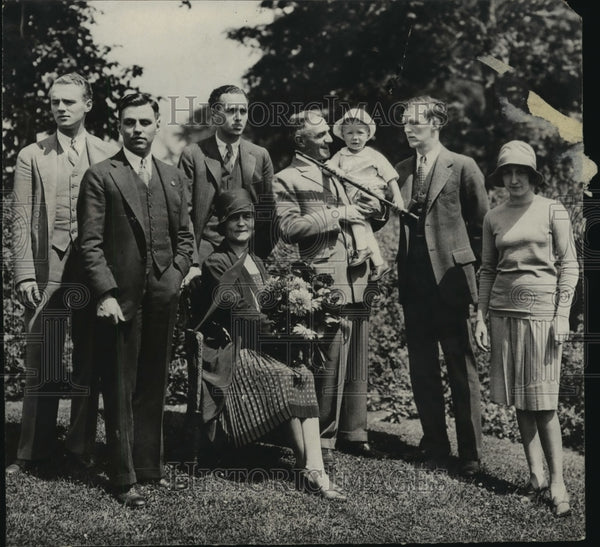 1932 Press Photo Mr. Kohler with his three generations of his family ...