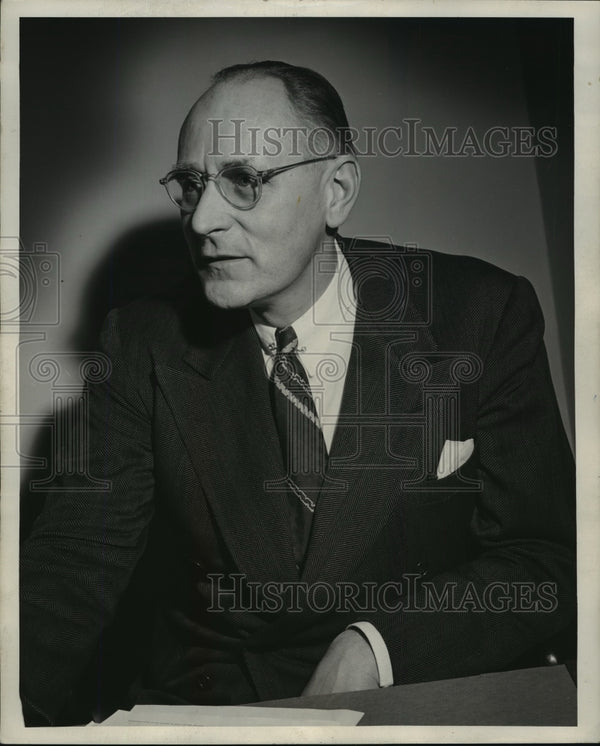 1949 Press Photo William Brumder, Senior Vice President, First ...