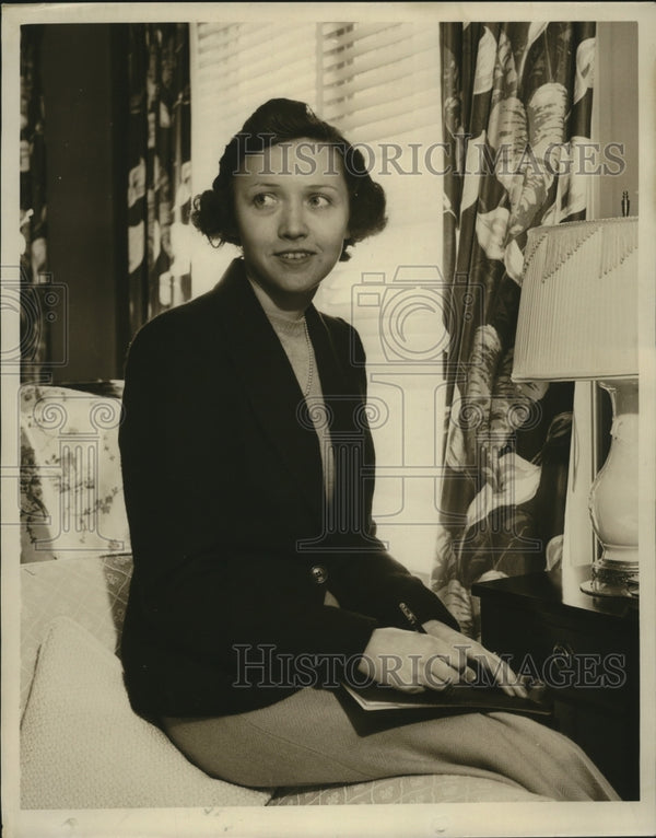 1938 Press Photo Mary Agnes Ricker, now Mrs. Morton Ridgeway Evans ...