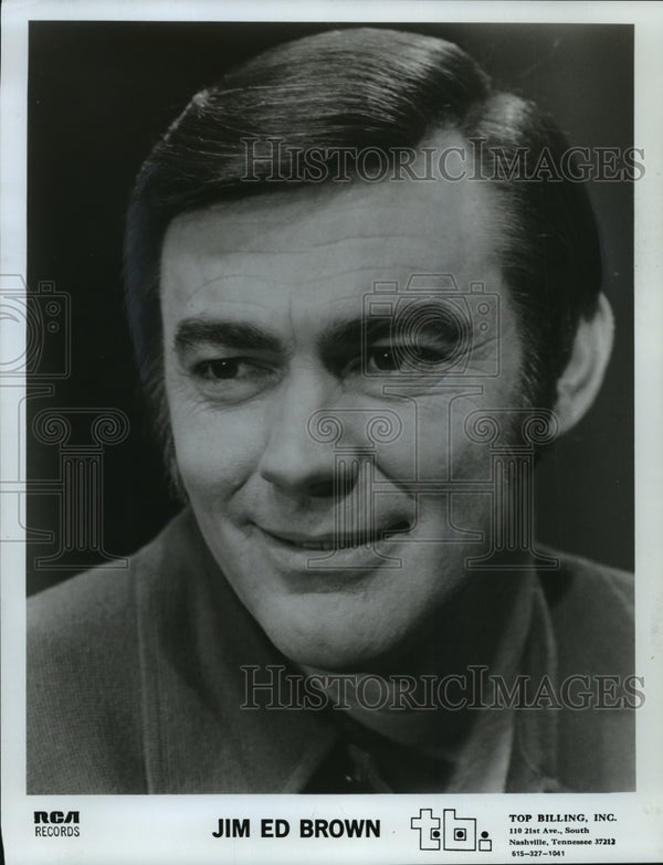 Press Photo Jim Ed Brown Singer - Historic Images