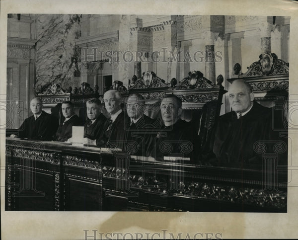 1954 Press Photo Wisconsin Supreme Court Judges - Historic Images