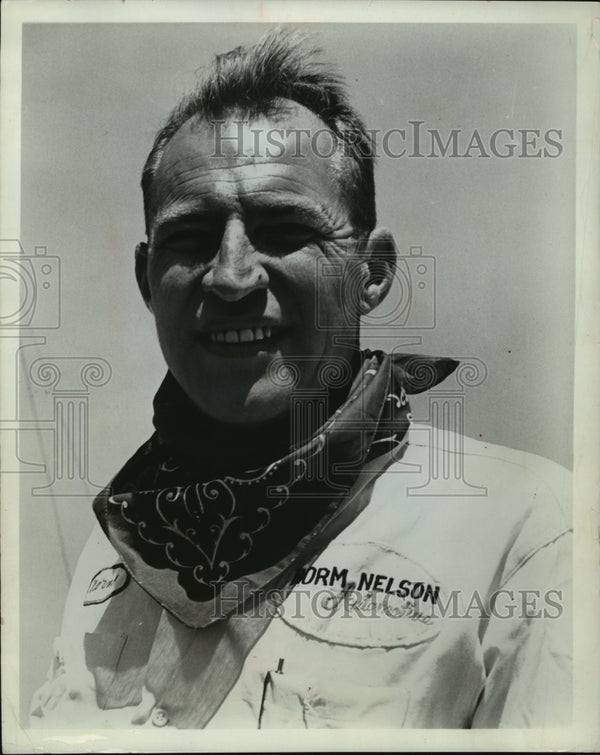 1968 Press Photo Norm Nelson race car driver - Historic Images