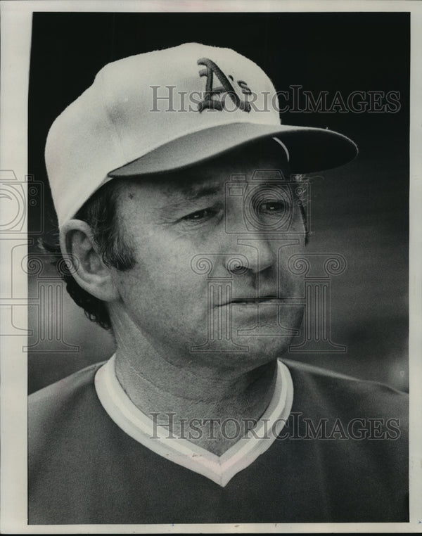 1975 Press Photo Baseball: Alvin Dark, manager of American League All ...