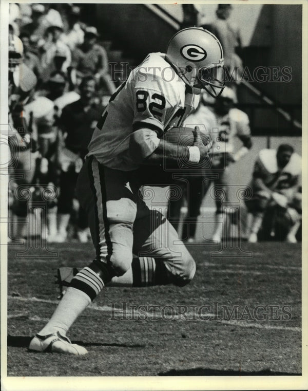 1981 Press Photo Paul Coffman of the Green Bay Packers, during a game ...