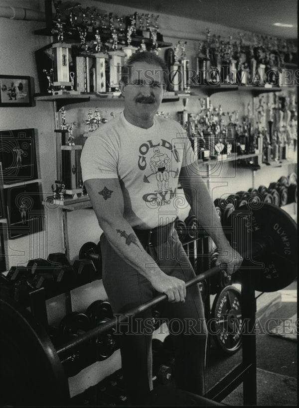 1986 Press Photo Rocky Rauch, Cancer Victim, Weight Lifter - mja70370 ...