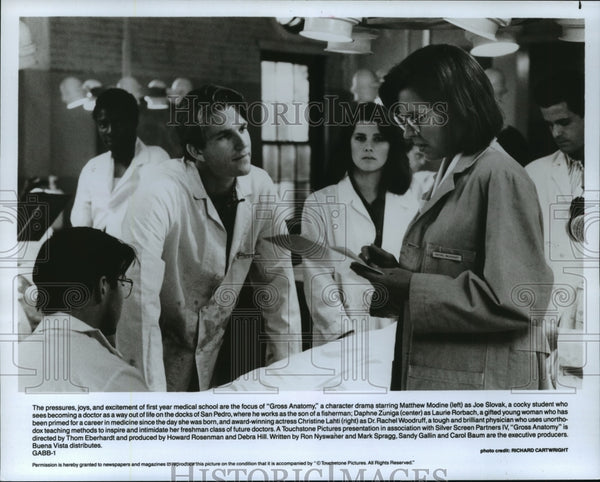 1989 Press Photo Actors and Actresses Star in Movie "Gross Anatomy ...