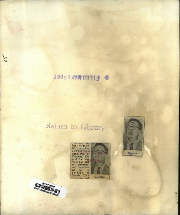 1957 Press Photo Paul, Sharon, Susan, & Richard Clemons With Eleanor ...