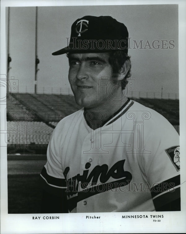 1972 Press Photo Minnesota Twins Pitcher Ray Corbin on the field - mja ...