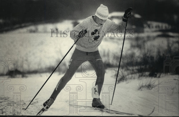 1990 Press Photo Luke Bodensteiner, is preparing for junior World ...
