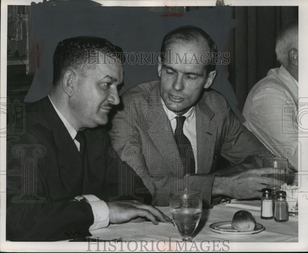 1957 Press Photo Clement Zablocki, William Proxmire at Truman Press ...