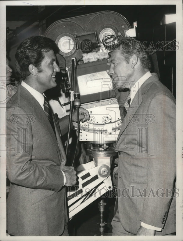 Press Photo Presidential Adviser Robert Finch & Robert Stack on an NBC ...