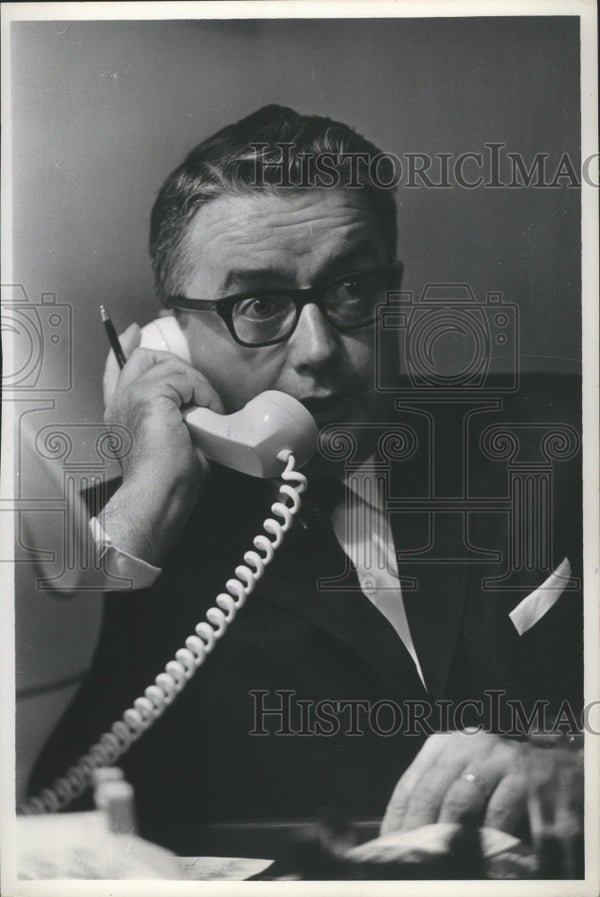 1966 Press Photo Patrick Lucey, Lieutenant Governor of Wisconsin, on ...