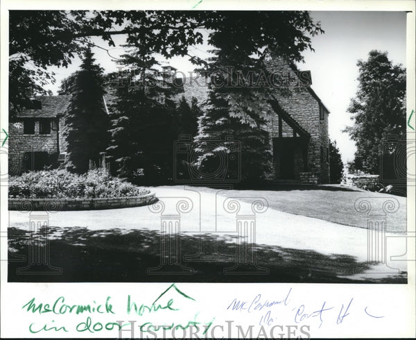 1983 Press Photo Victor McCormick's Door County Home - Historic Images