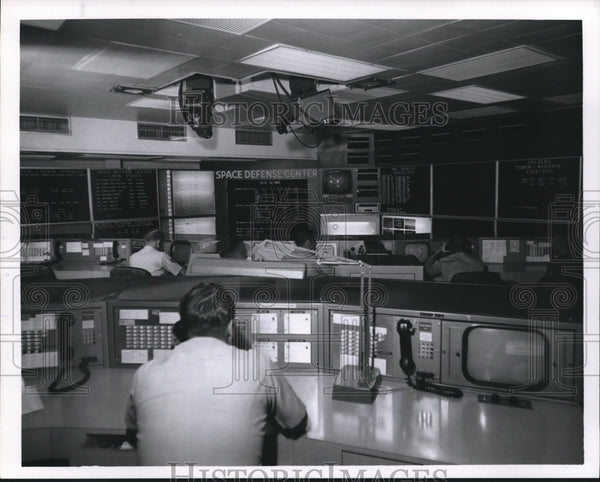 1969 Press Photo NORAD, Space Defense Center, space-watching, Colorado ...
